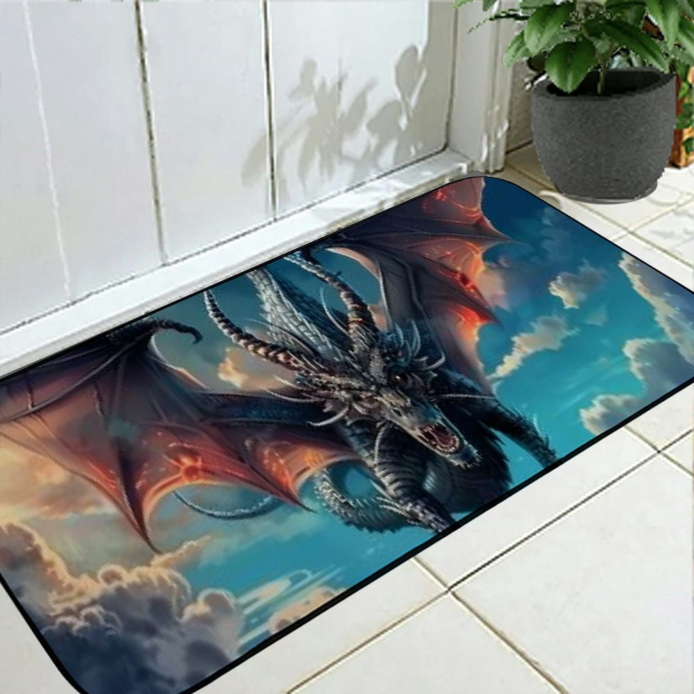 Flying Dragon Entry Welcome Doormat , Kitchen, Porch, Mud Shoes, Indoor ...