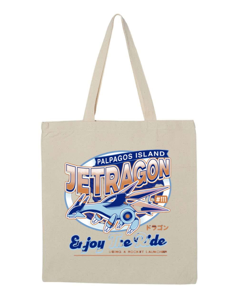 Flying Dragon Tote Bag with Jetragon and Futuristic Emblem Style ...
