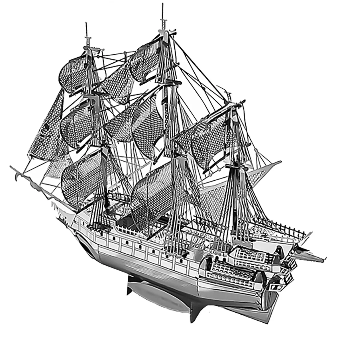 Flying Dutchman 3D Metal Puzzle Model Kit DIY Laser Cut Jigsaw Puzzle ...