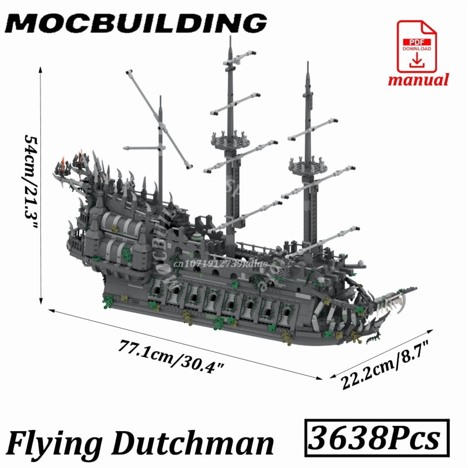 Flying Dutchman Medieval Carrack Boat Building Block Ship Sailboat ...