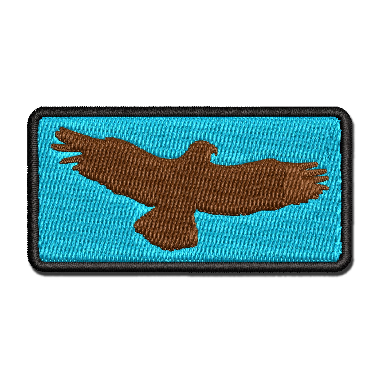 Flying Eagle Solid Applique Multi-Color Embroidered Iron-On Patch - 2.0 ...
