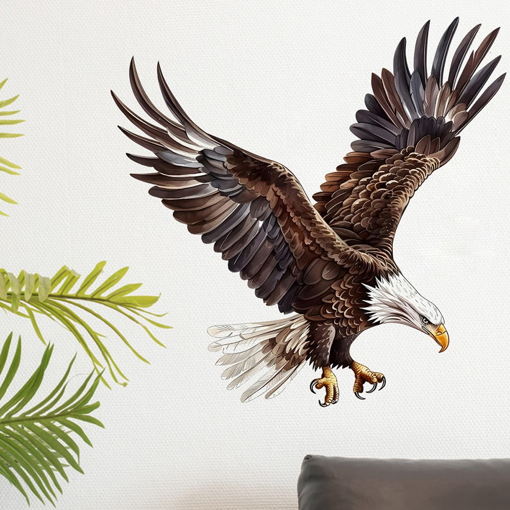 Flying Eagle Wall Decal Style Vinyl Eagle Stickers Home Decor For ...