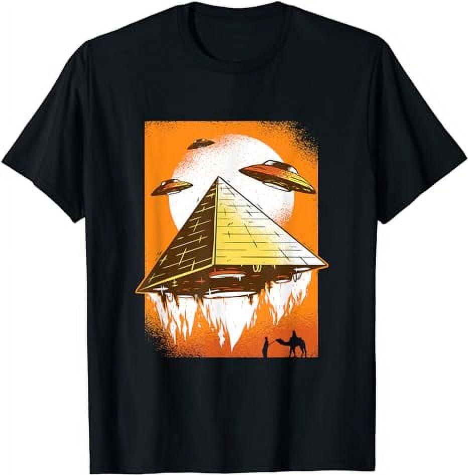 Flying Egyptian pyramids T-Shirt - Walmart.com
