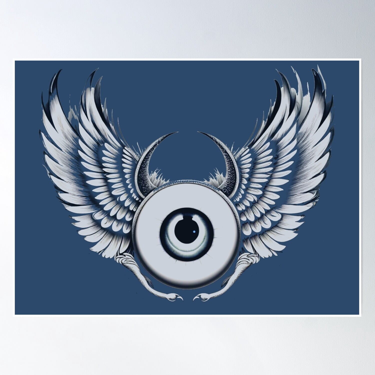 Flying Eyeball Aiko Poster Wall Art, Modern Wall Decor, 8x12 UNFRAMED ...