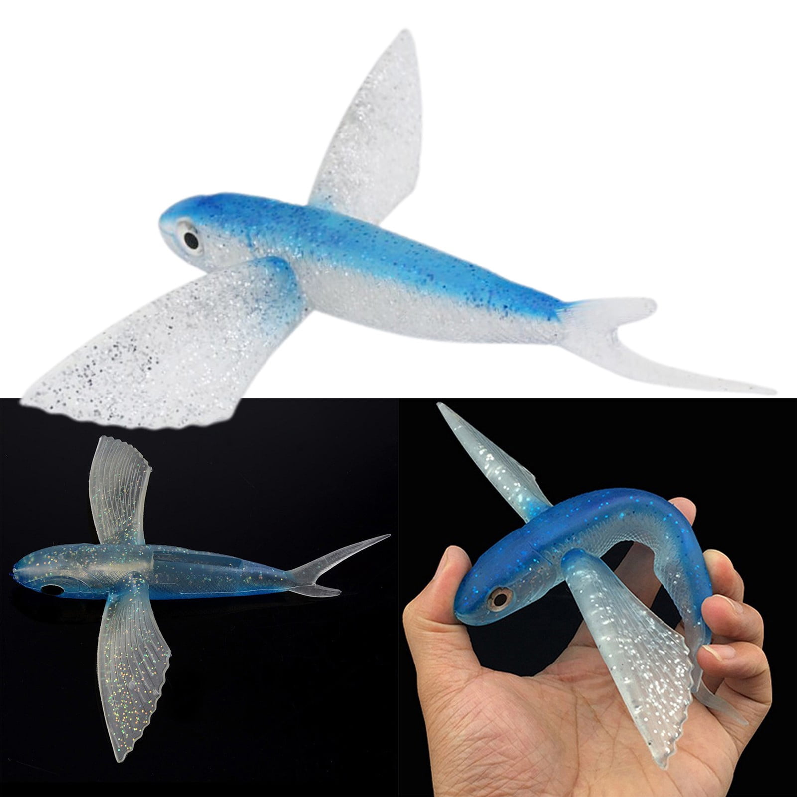 Flying Fish Artificial Bait Soft Tuna Lure Seawater Fishing Lure For ...