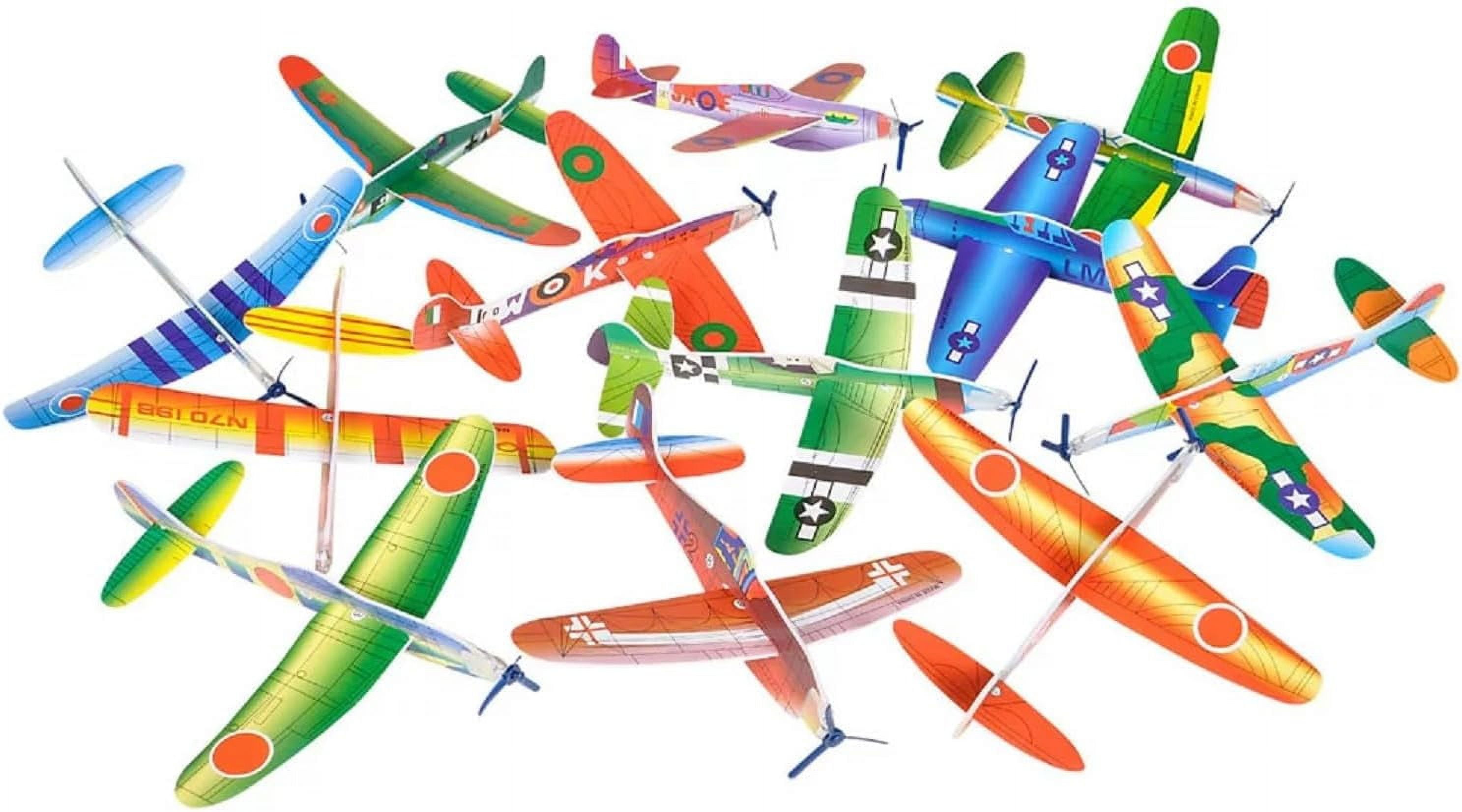 Flying Glider Plane - 12 Pack (8") Small Model Aircrafts in Assorted ...