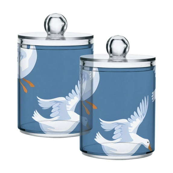 Flying Goose Cartoon Translucent Plastic Cans Storage Canisters with ...