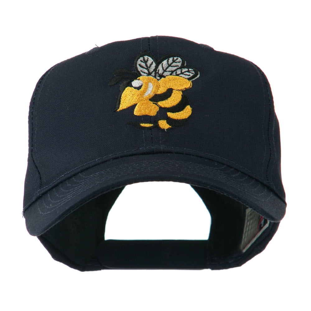 Flying Hornet Mascot Embroidered Cap - Navy OSFM - Walmart.com