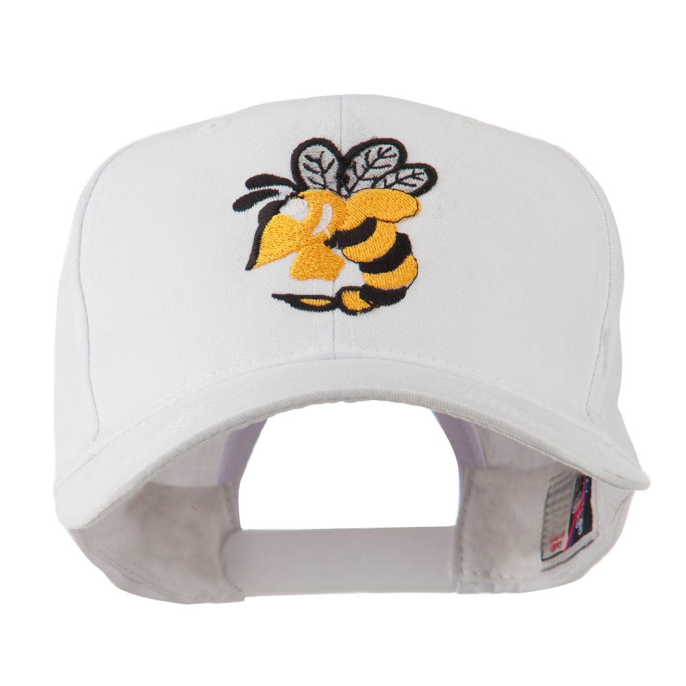 Flying Hornet Mascot Embroidered Cap - White OSFM - Walmart.com
