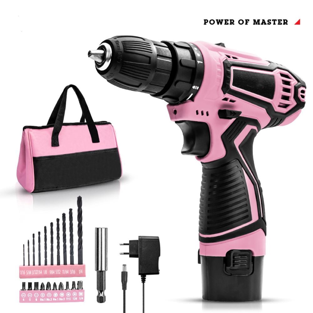 Flying Ideas Cordless Drill Set,12V Electric Drill,Drill Bit Driver Kit ...