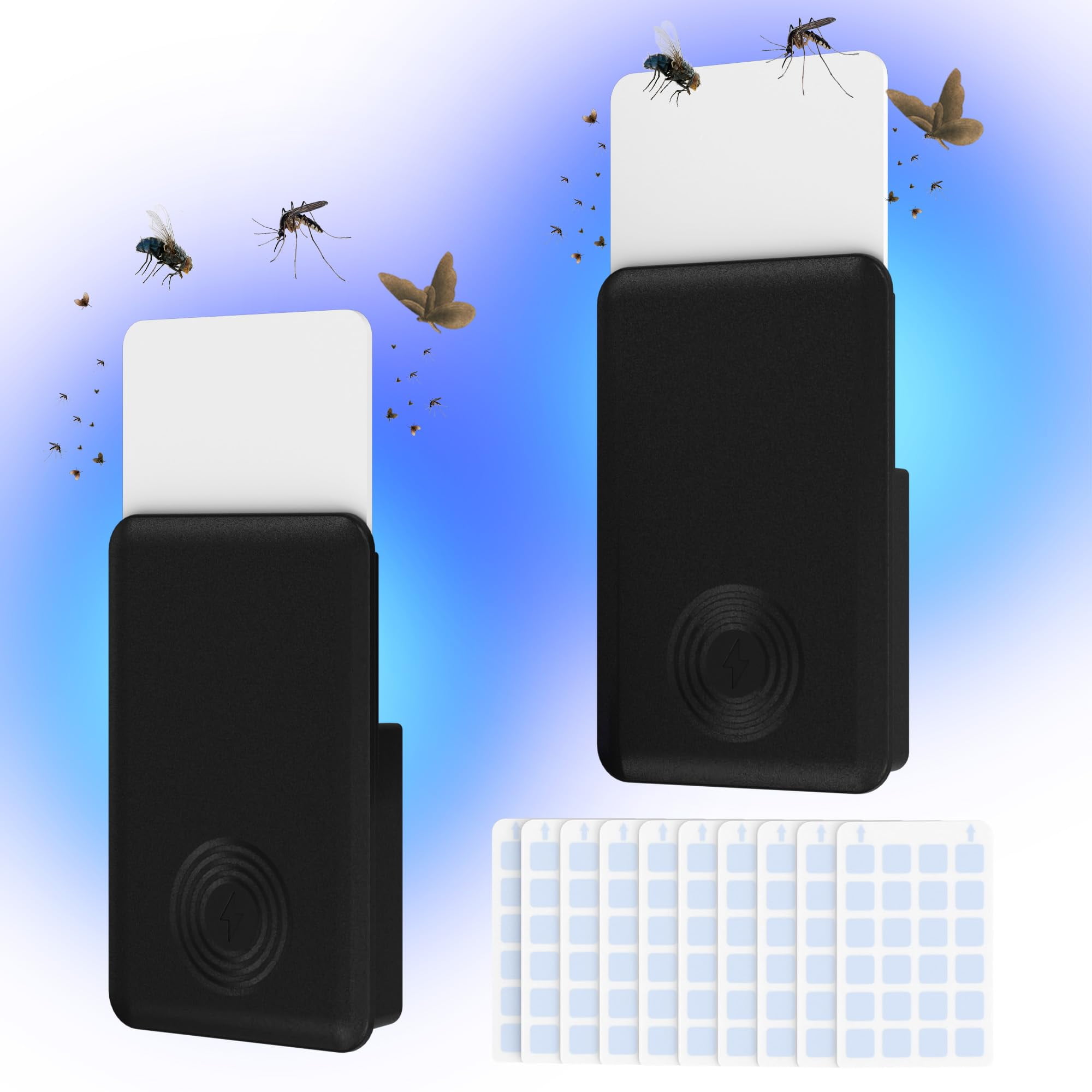 Flying Insect Fly Trap (2 Device + 10 Refill) Featuring Blue And UV ...