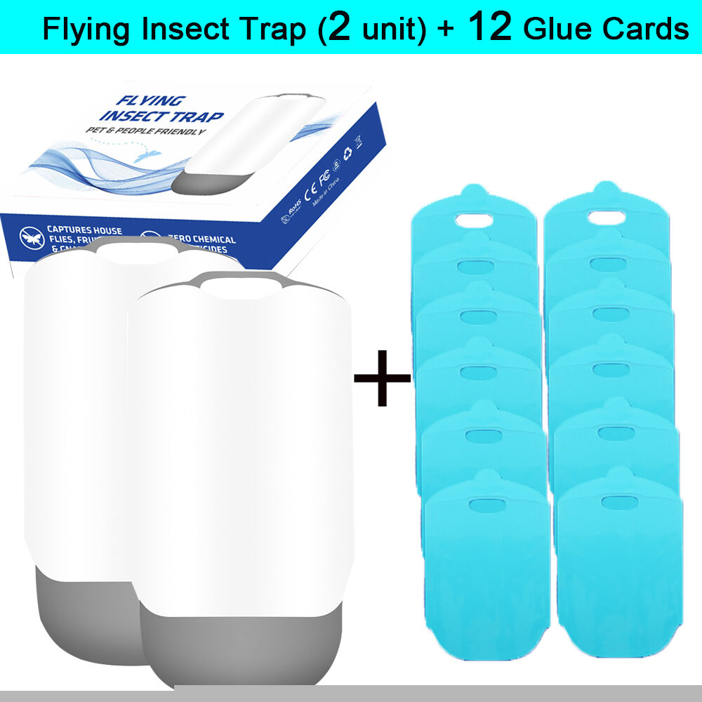 Flying Insect Indoor Trap (2 unit) + 12 Glue Cards - Walmart.com