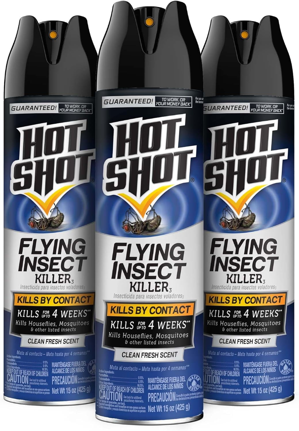 Flying Insect Killer, 15 Ounces, Aerosol Formula Kills Houseflies ...