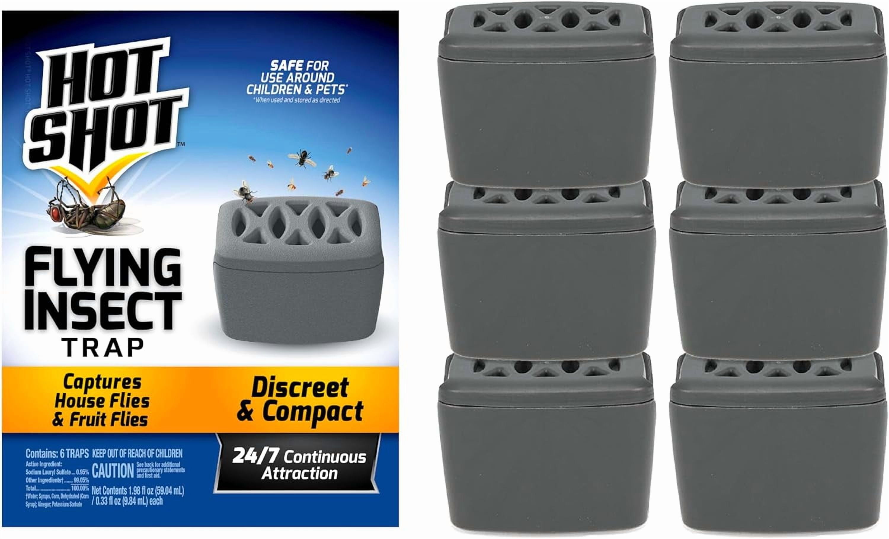 Flying Insect Killer 15 Ounces, Aerosol\Trap, Discreet, Trap Attracts ...