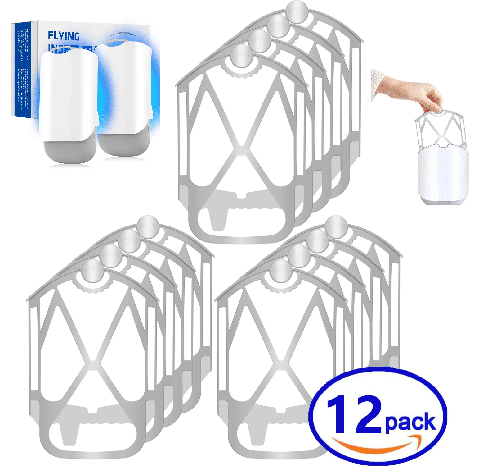 Flying Insect Trap, Fruit Fly Traps for Indoors, Gnat Traps for House ...