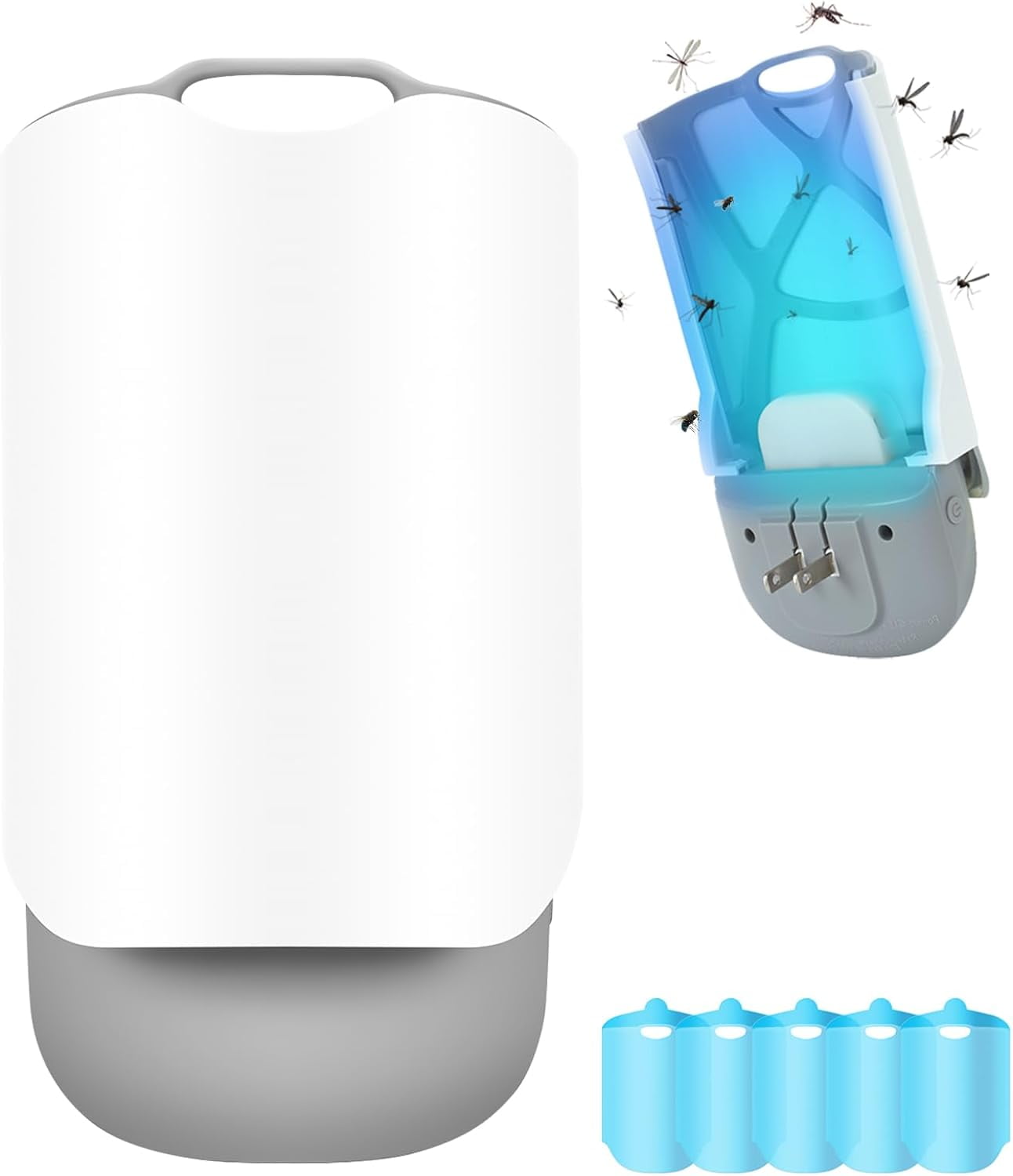 Flying Insect Trap for Indoors, Plug-in Fruit Fly Trap Catcher ...