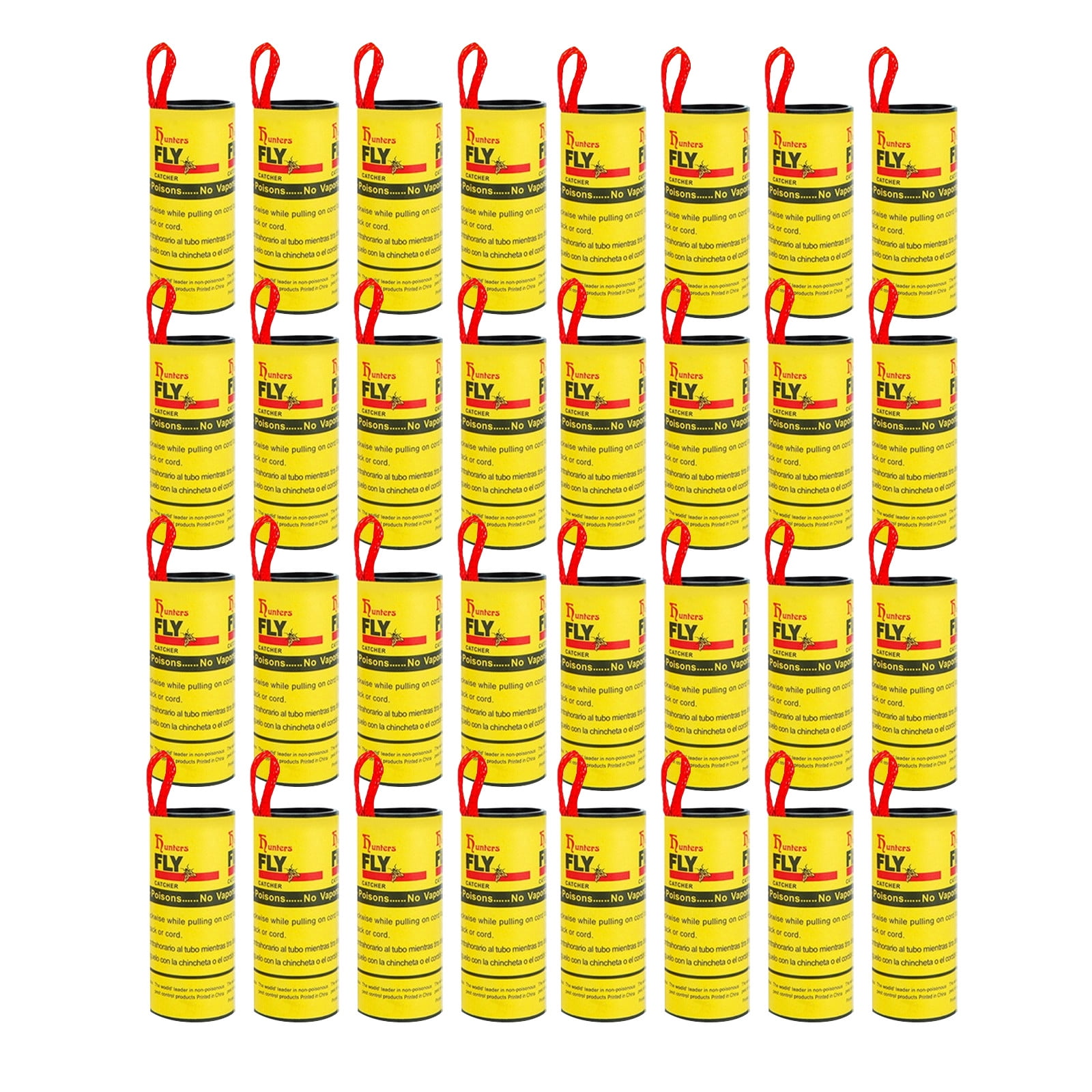 Flying Insect Trap Sticky Fly Strips Catcher Ribbon Paper Strip For ...