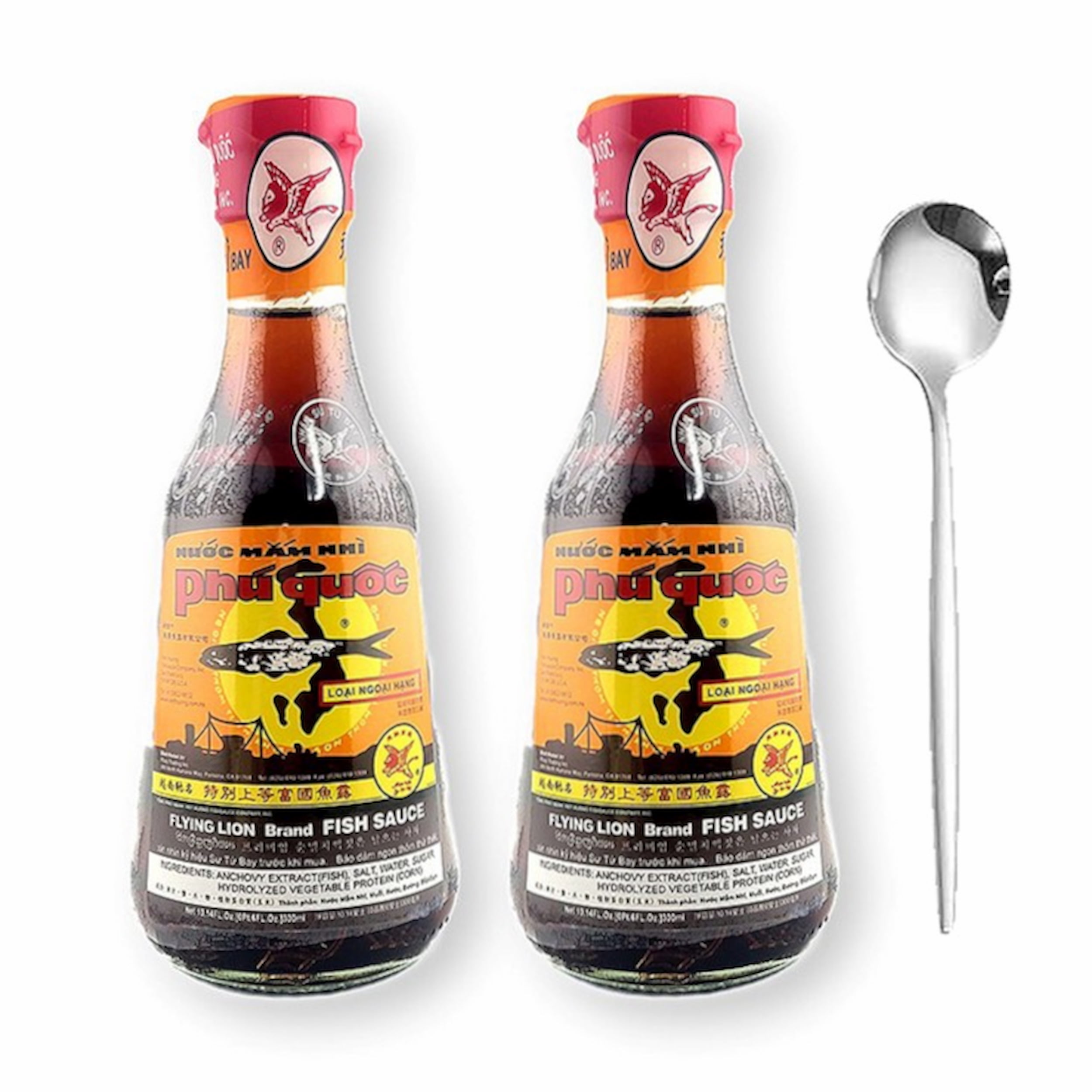 Flying Lion Brand Vietnamese Style Fish Sauce 10.14 Fl Oz. / 300 ml X 2 ...