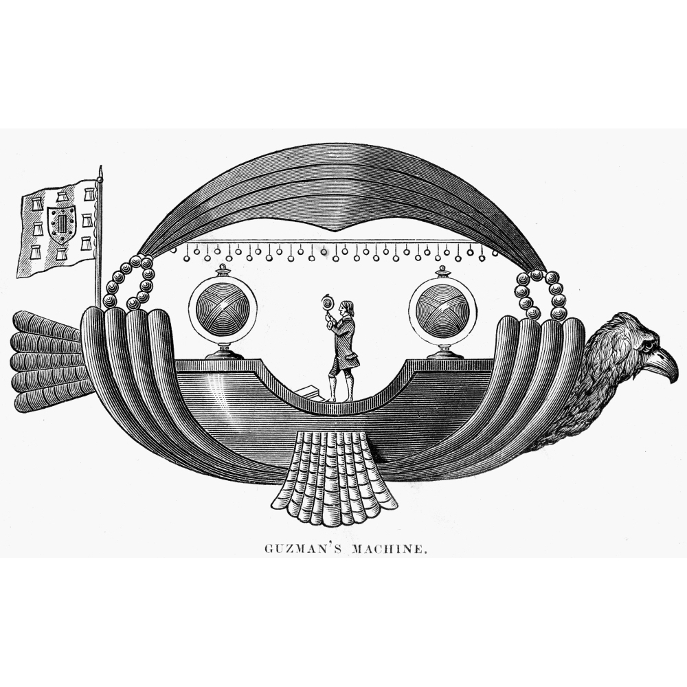 Flying Machine 1709. Na Representation Of Bartolomeu Lourenco De Gusmao ...