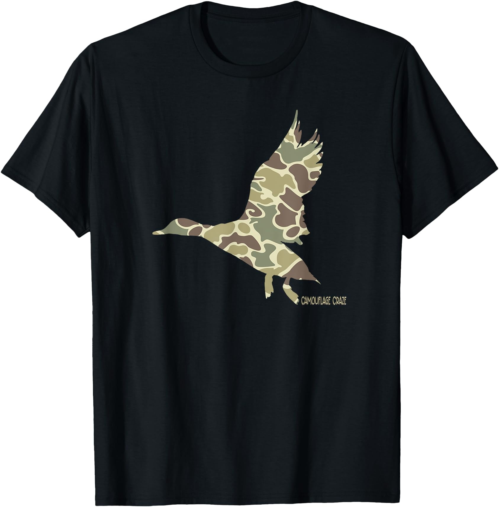 Flying Mallard Duck Camouflage Camo Duck Hunting Camo Hunter T-Shirt ...