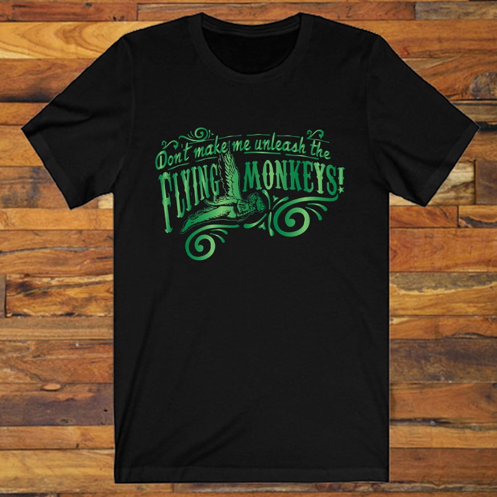 Flying Monkeys Quote Graphic Shirt Funny Magic Parody Tee - Walmart.com