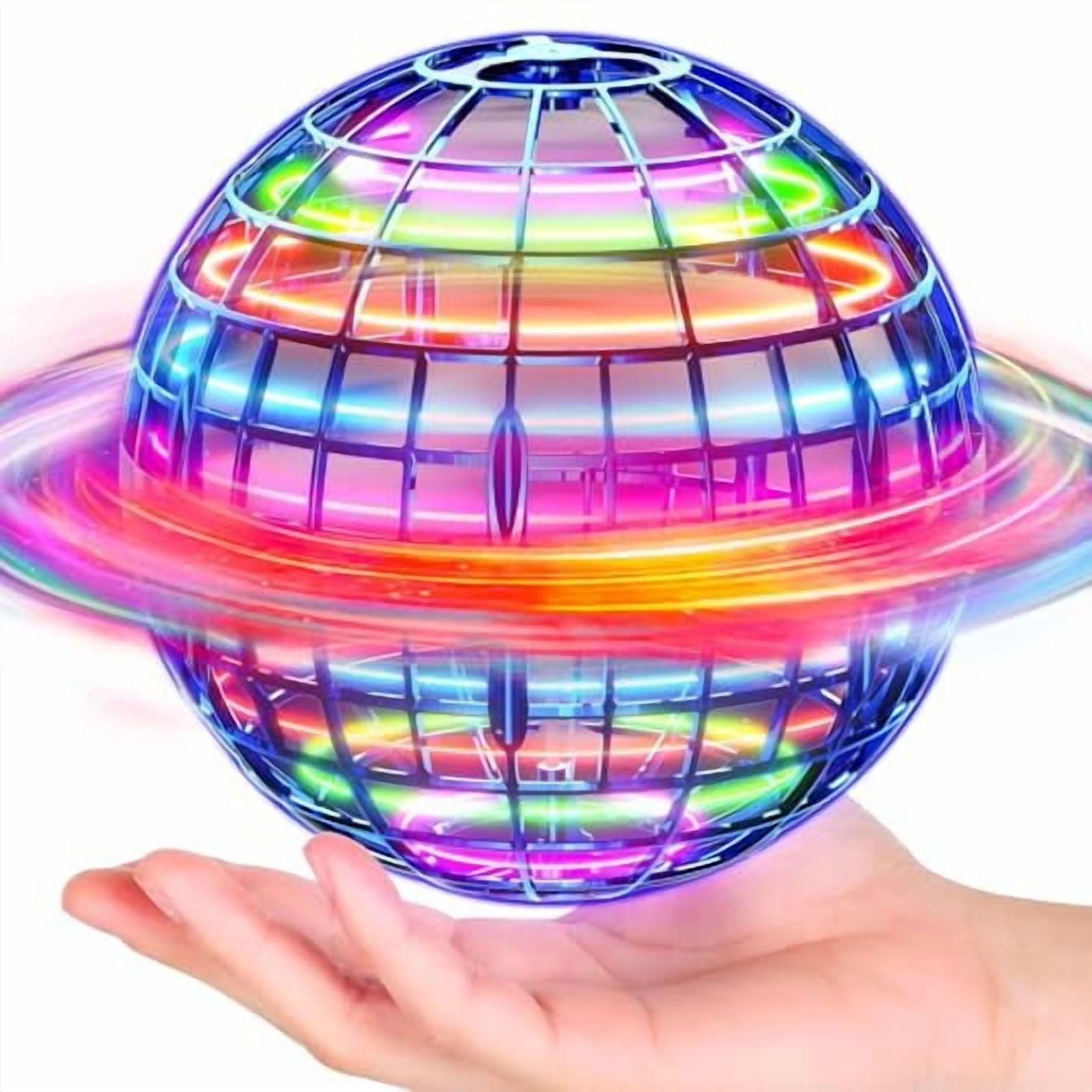 Flying Orb Ball (Blue,2025 Upgraded) with Dazzling Lights,Magic Hover ...