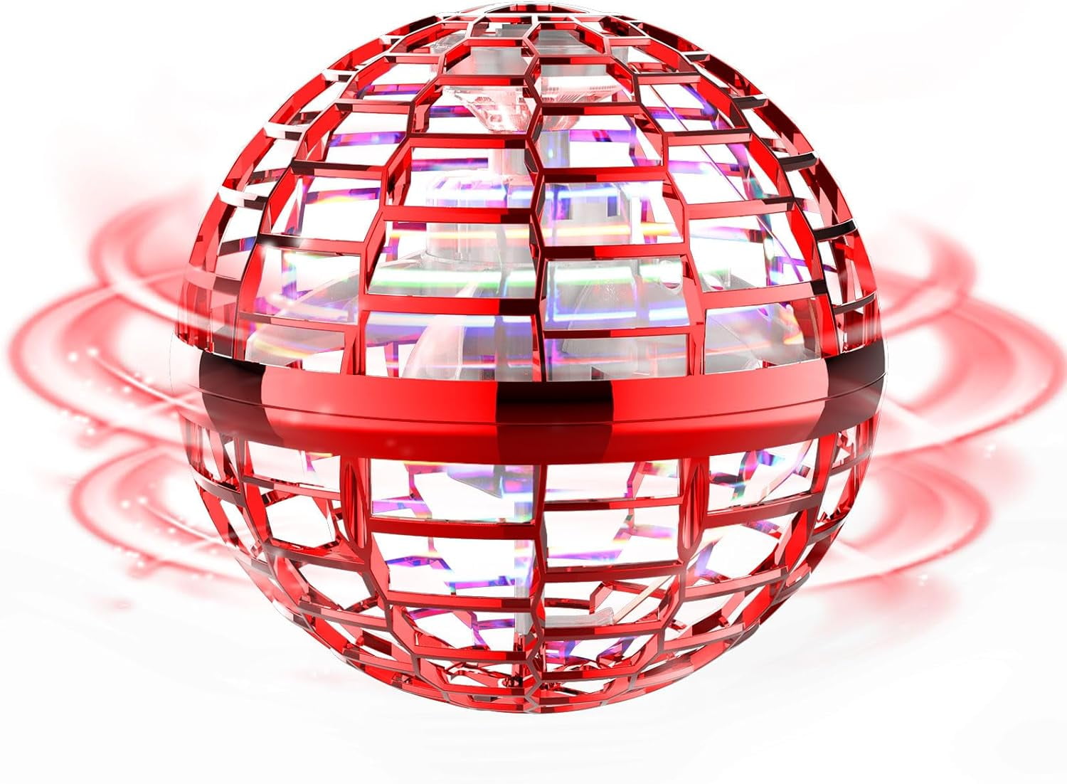 Flying Orb Ball Cosmic Globe Ball Toy Built in RGB Light 360°Rotating ...