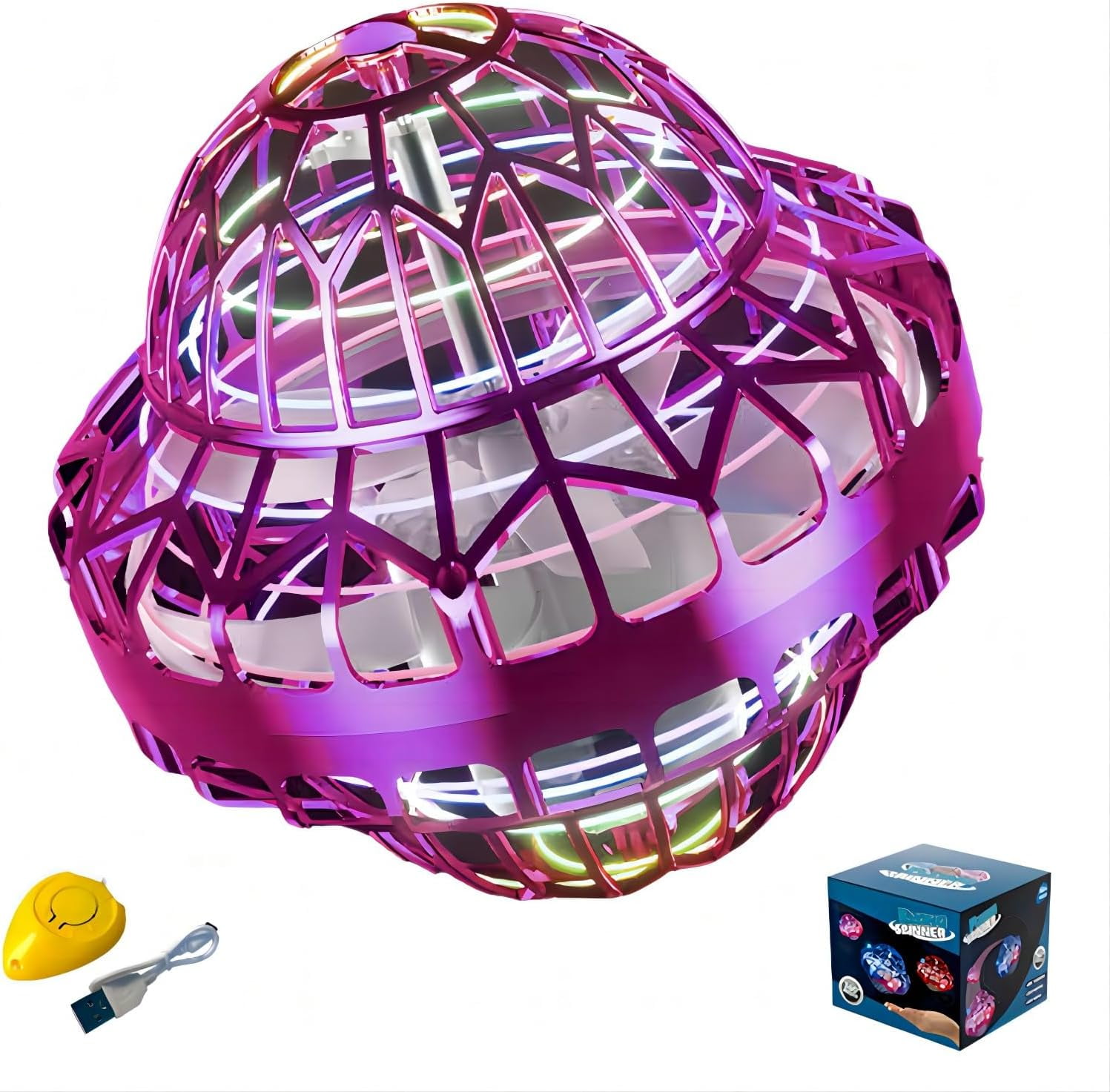 Flying Orb Ball Toy, Flying Mini Drone Ball for Kids,Cosmic Globe Light ...