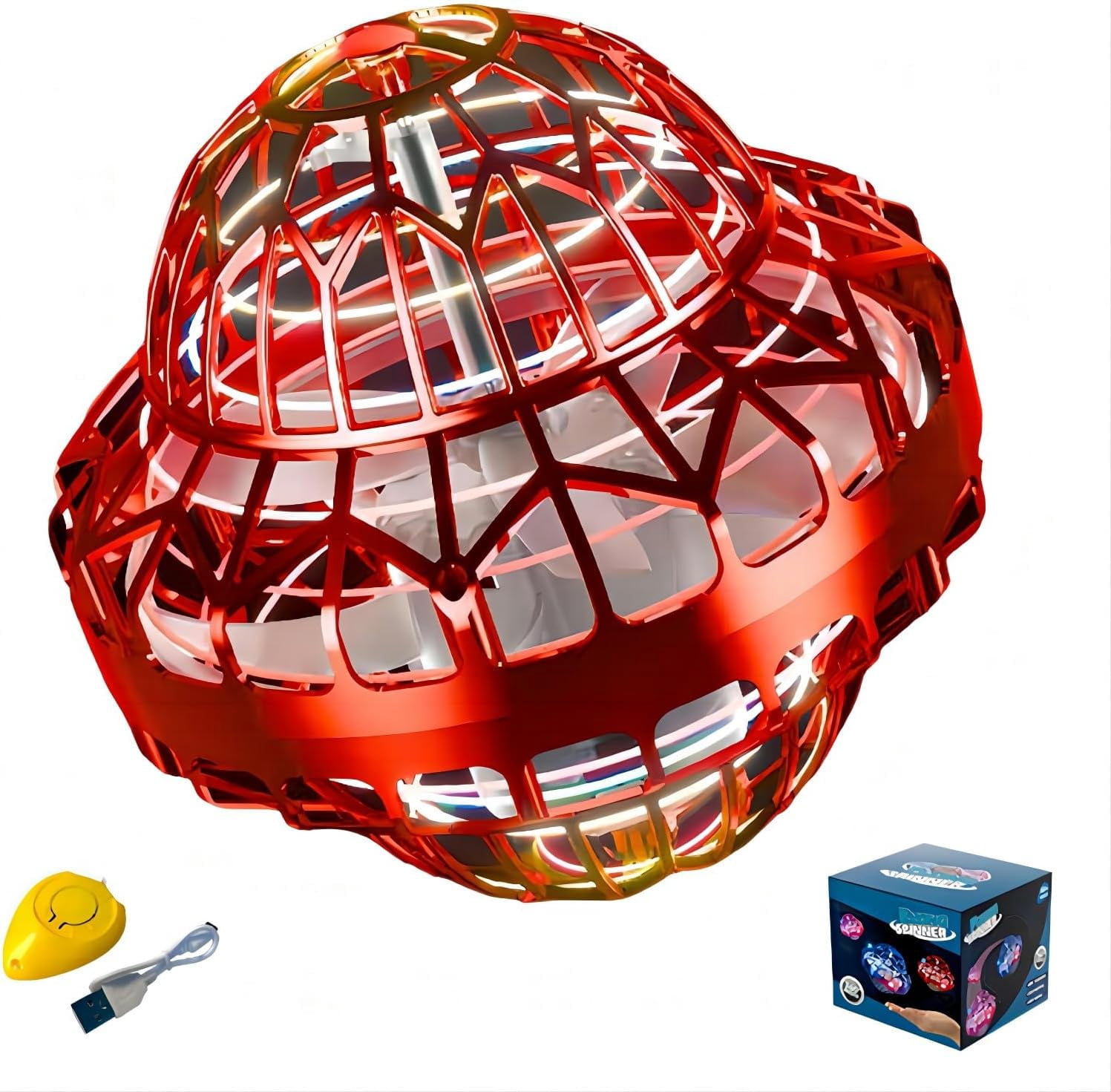 Flying Orb Ball Toy, Flying Mini Drone Ball for Kids,Cosmic Globe Light ...