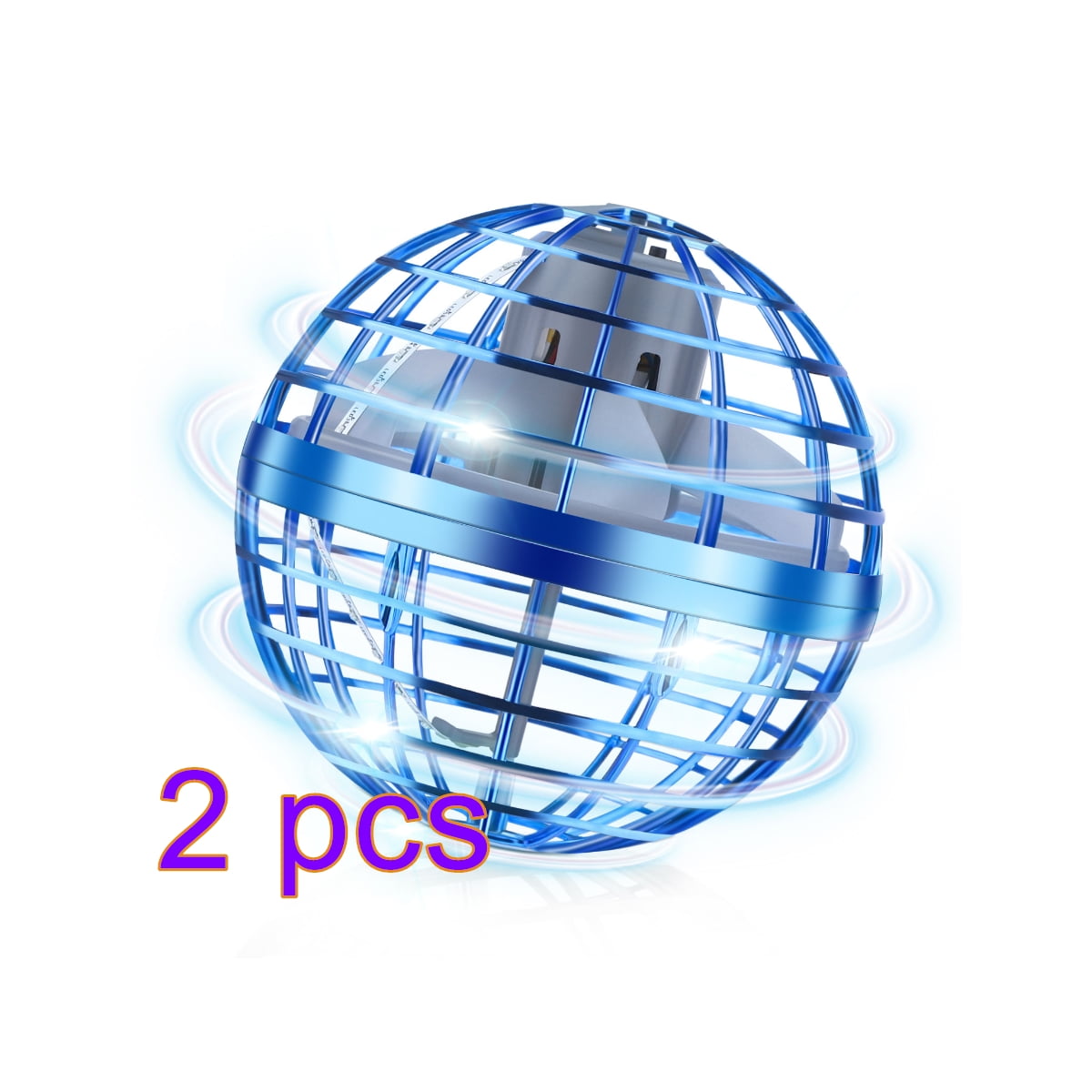 Flying Orb Ball Toys (2Pcs, 2025 Upgraded), Hover Ball Boomerang Flying Spinner with Lights ...