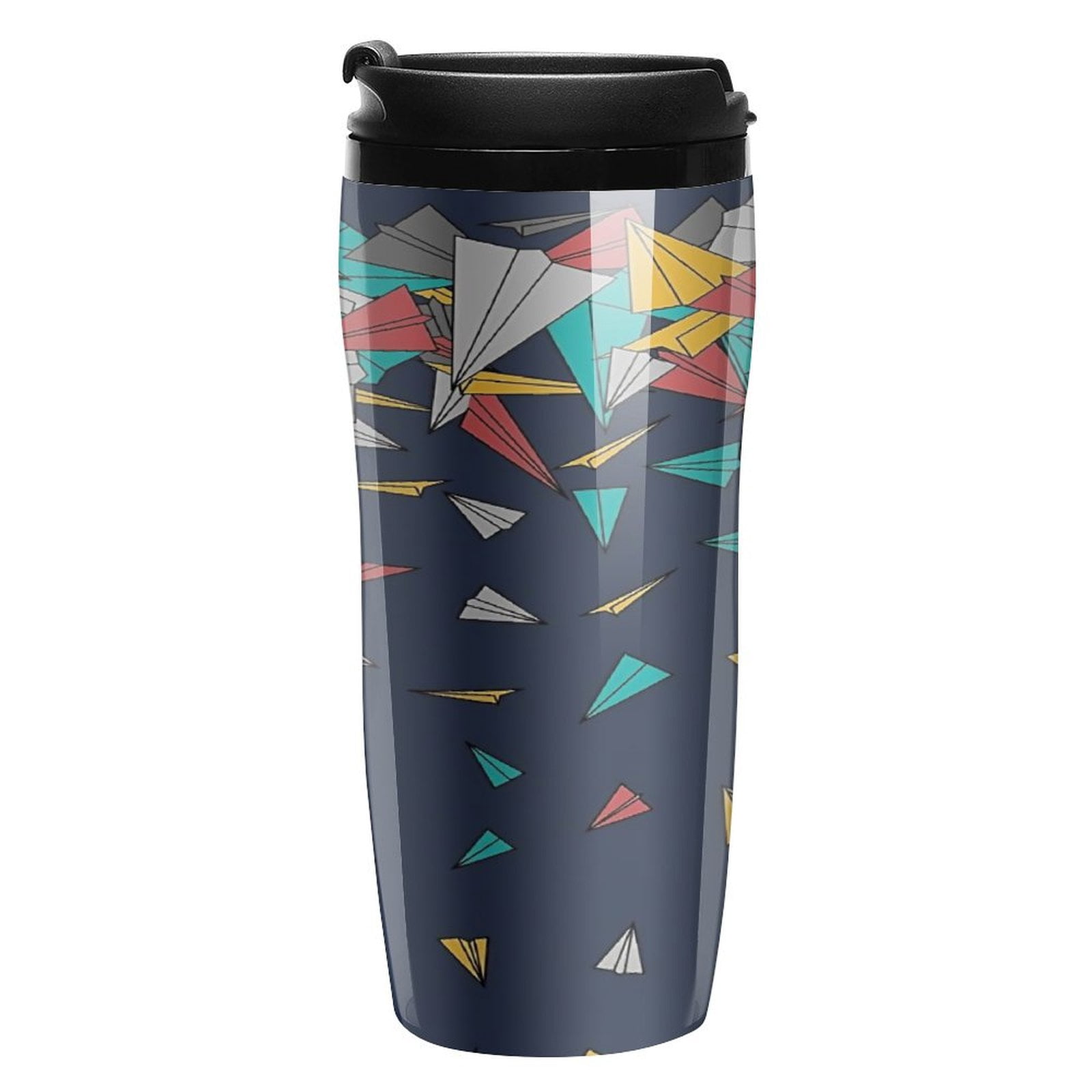 Flying Paper Planes Double Walled Coffee Cup Plastic Water Bottle ...