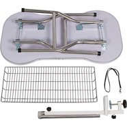 vidaXL Dog Grooming Table Adjustable Arm Foldable Dog Bath Table Wash ...