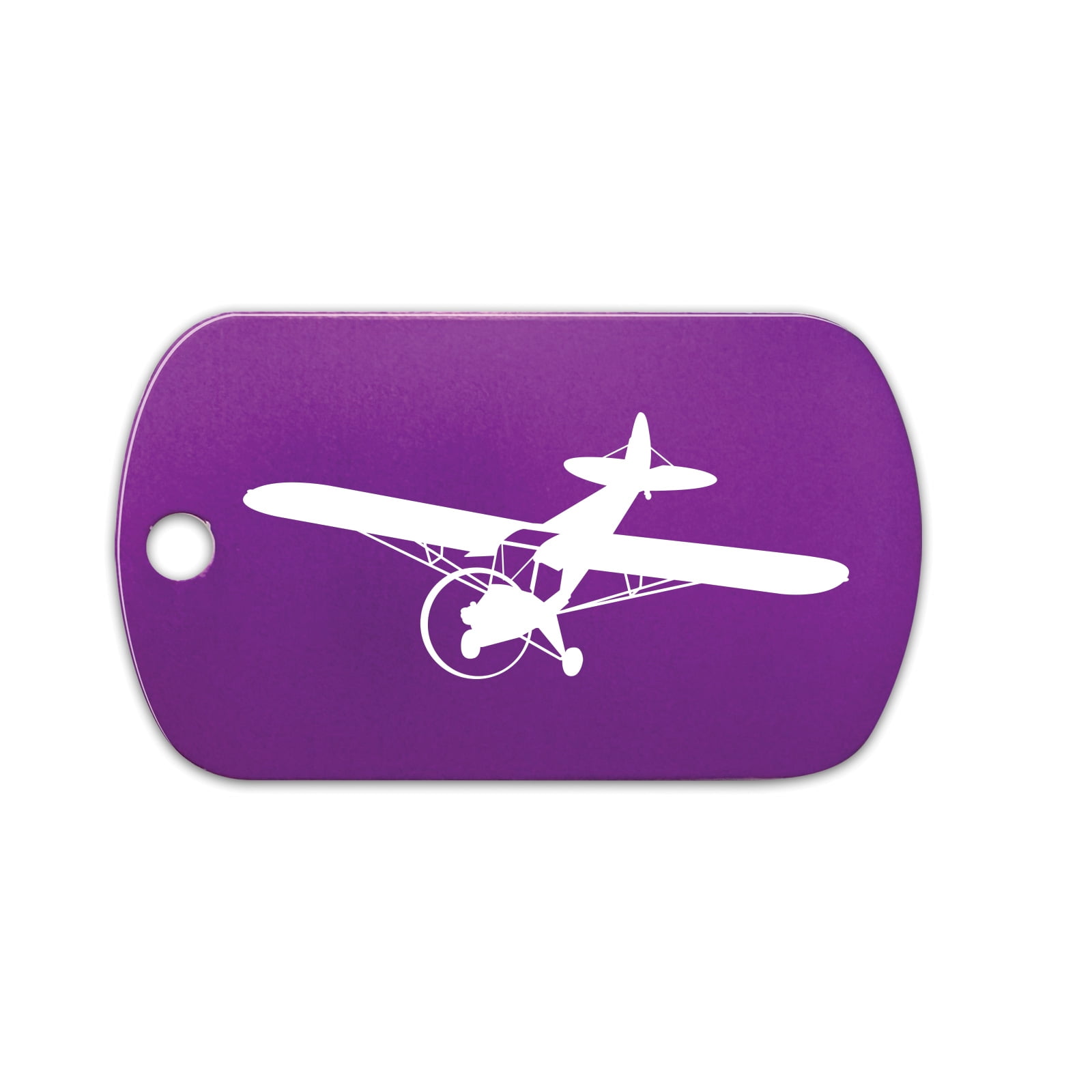 Flying Piper J3 Cub Plane GI Dog Tag Aluminum Keychain airplane ...