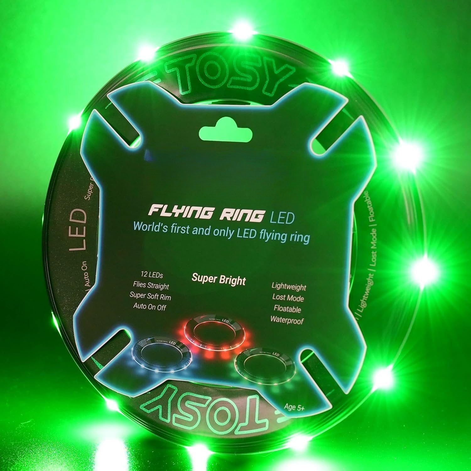 Flying Ring - 12 Monocolor LEDs, Bright, Lost Mode, Light Up, Christmas ...