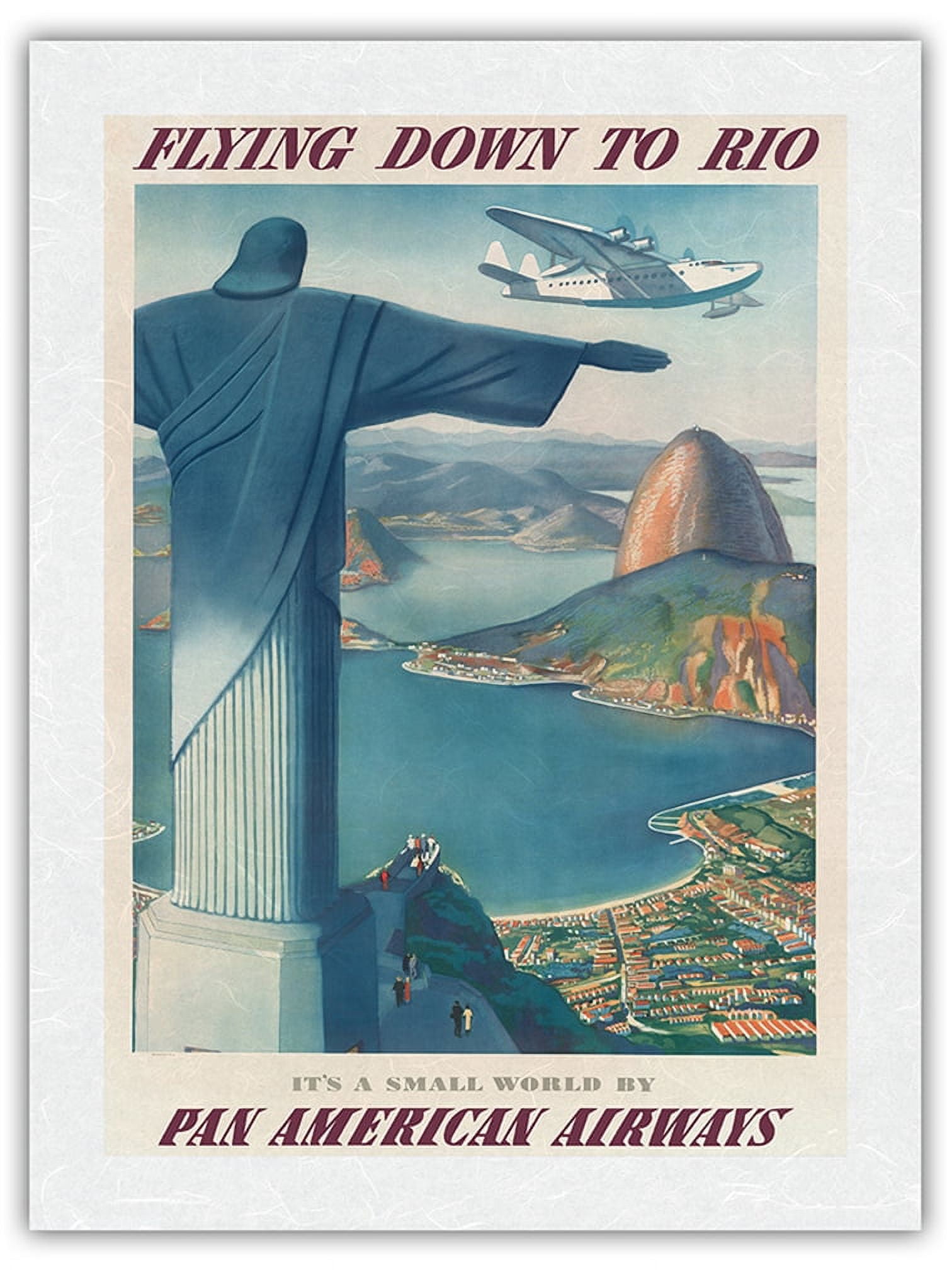 Flying Down to Rio Brazil - Christ the Redeemer Statue - Pan American ...