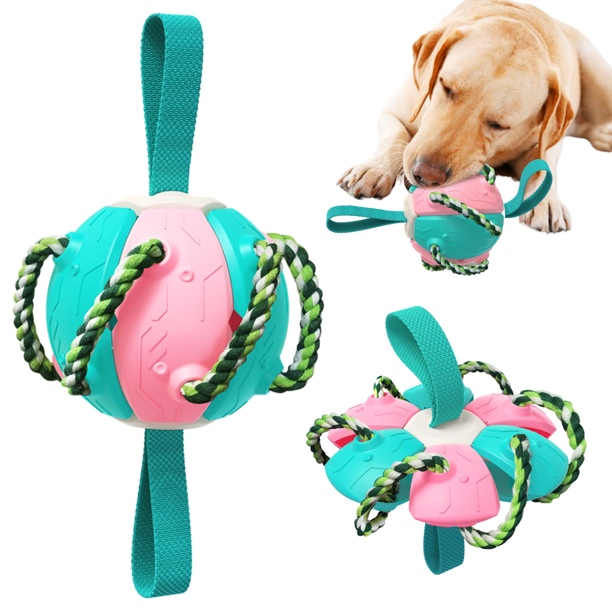 Flying Saucer Ball For Dogs, Dog Flying Disc & Frisbee Ball ...