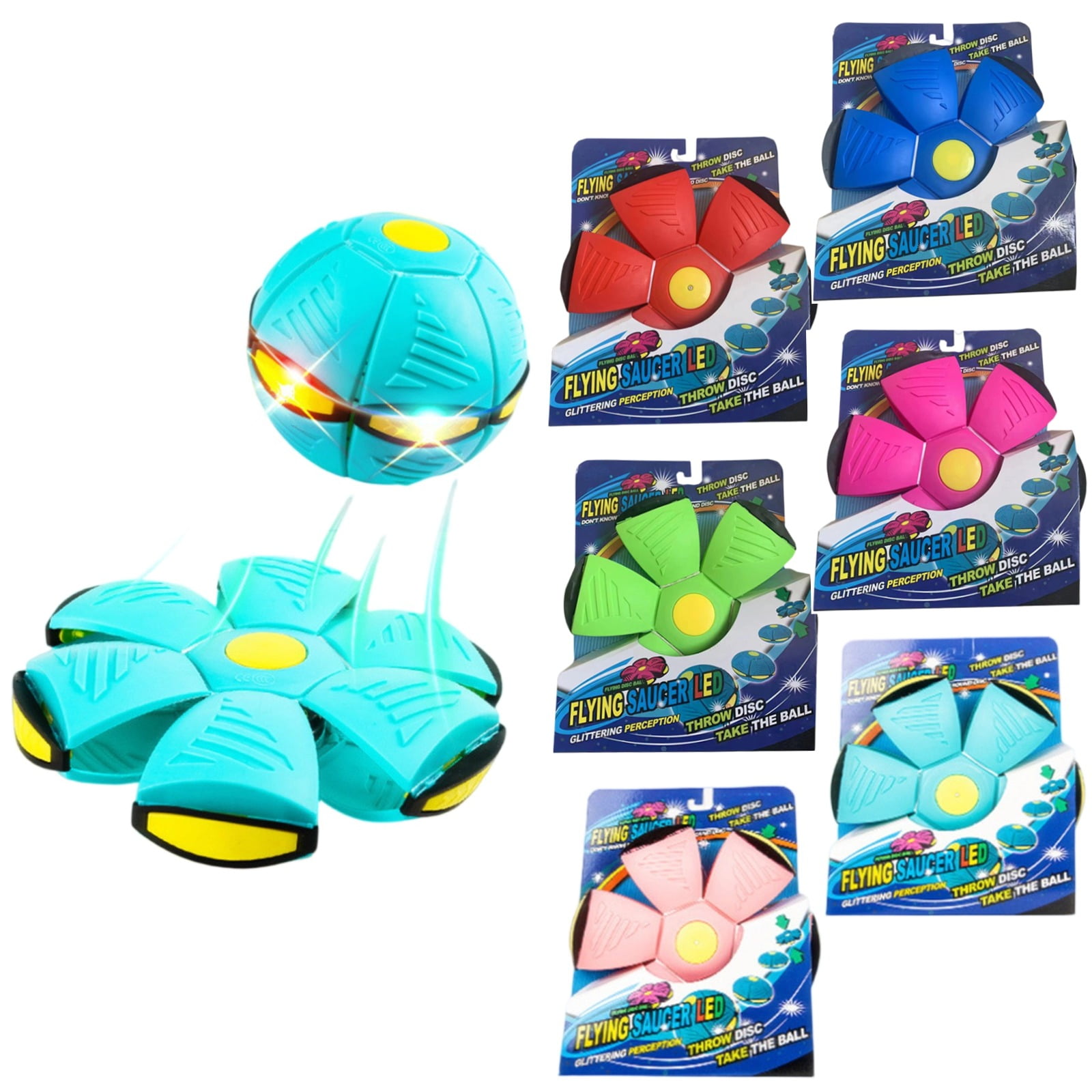 Flying Saucer Ball Magic Deformation UFO Flying Toys, Decompression ...