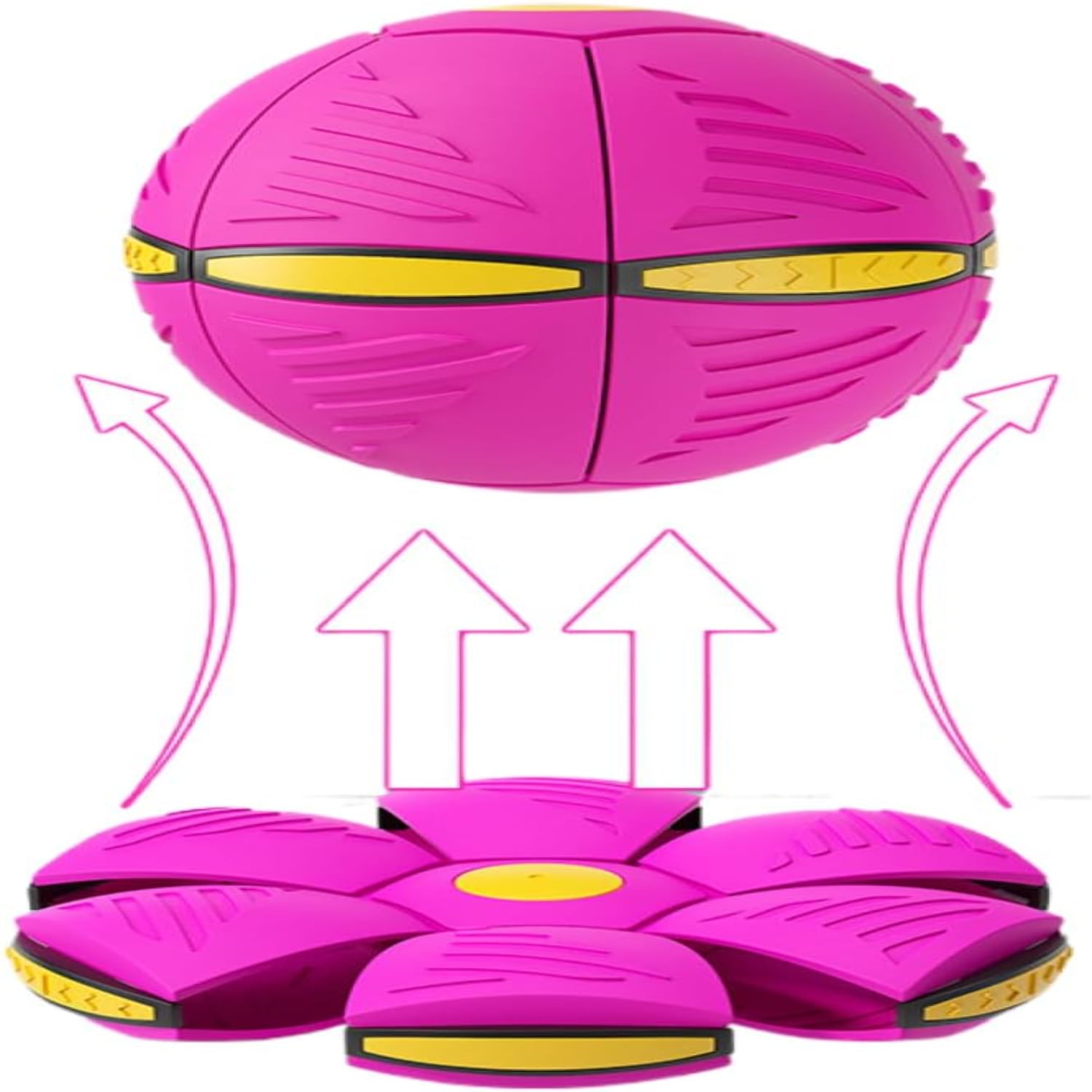 Flying Saucer Ball for Dogs Pet Toy Interactive Flying Saucer Dog Toy ...