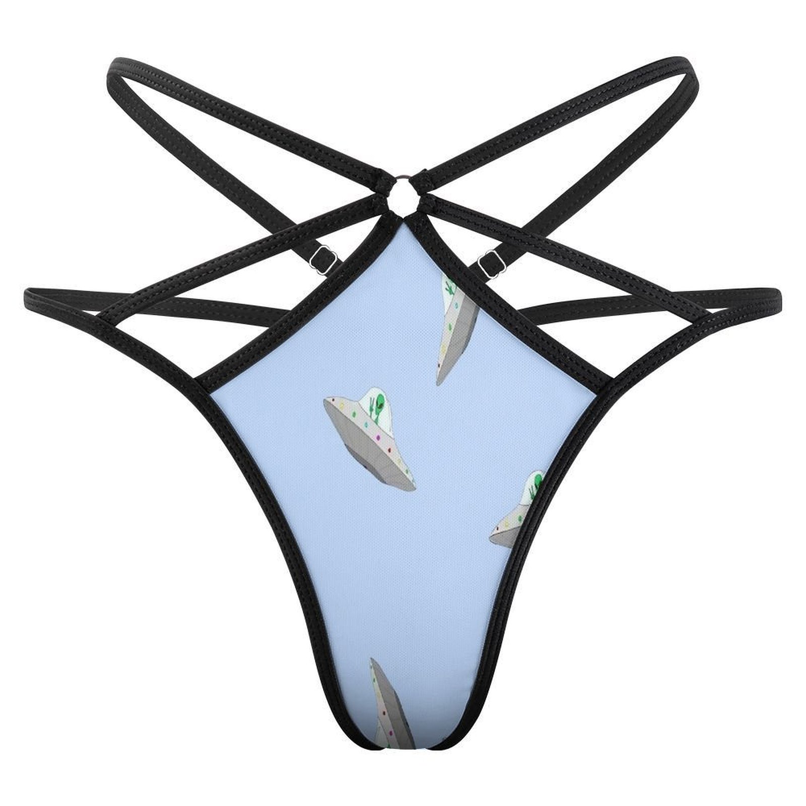 Flying Saucer Peace Alien Open Type Women's Panties Crotch Opening G ...