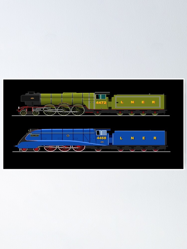 Flying Scotsman and the Mallard Fashion Art Decor Frame - Walmart.com