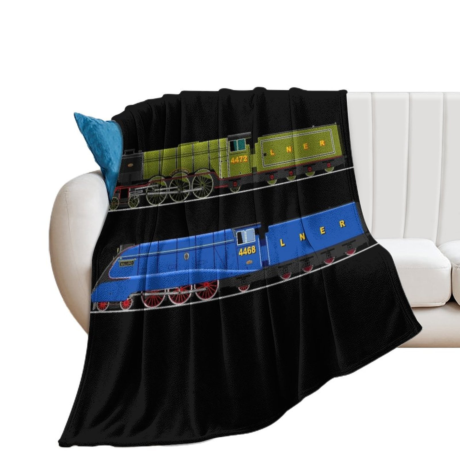 Flying Scotsman and the Mallard Throw Blanket Luxury St Luxury Designer ...