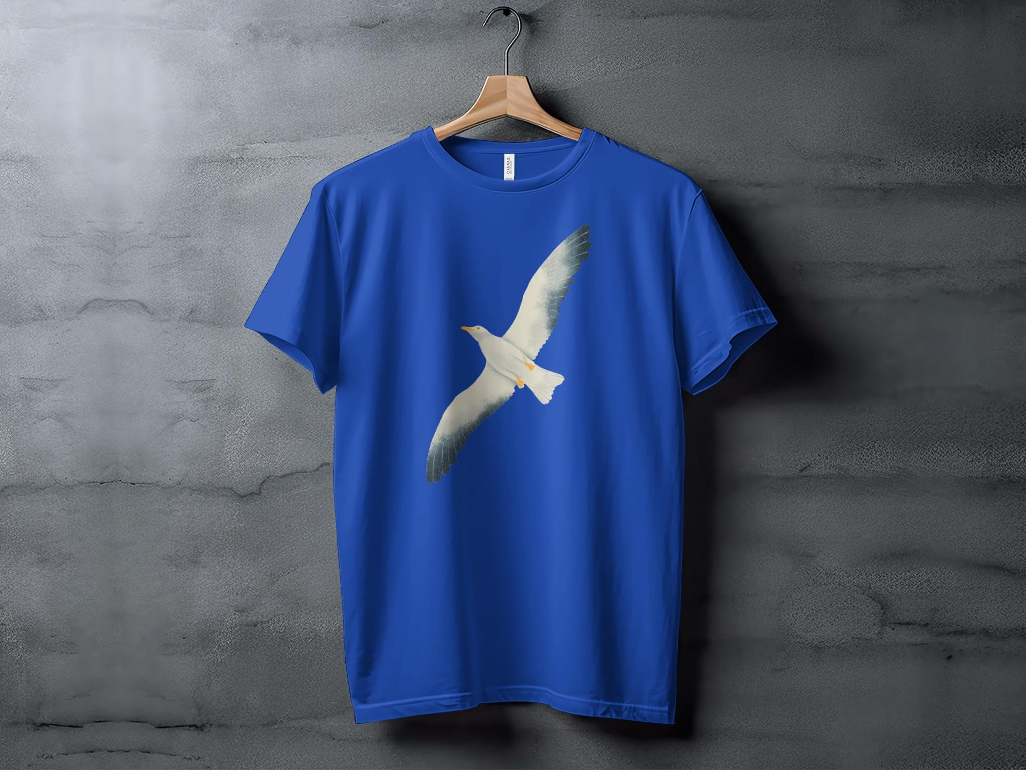 Flying Seagull Gull Bird T-Shirt Tee Shirt Men Women Ladies Youth ...