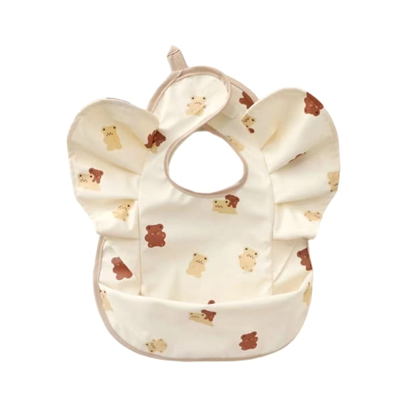 Flying Sleeve Baby Catcher Bib Angel Wing Designed Bib PU Water ...