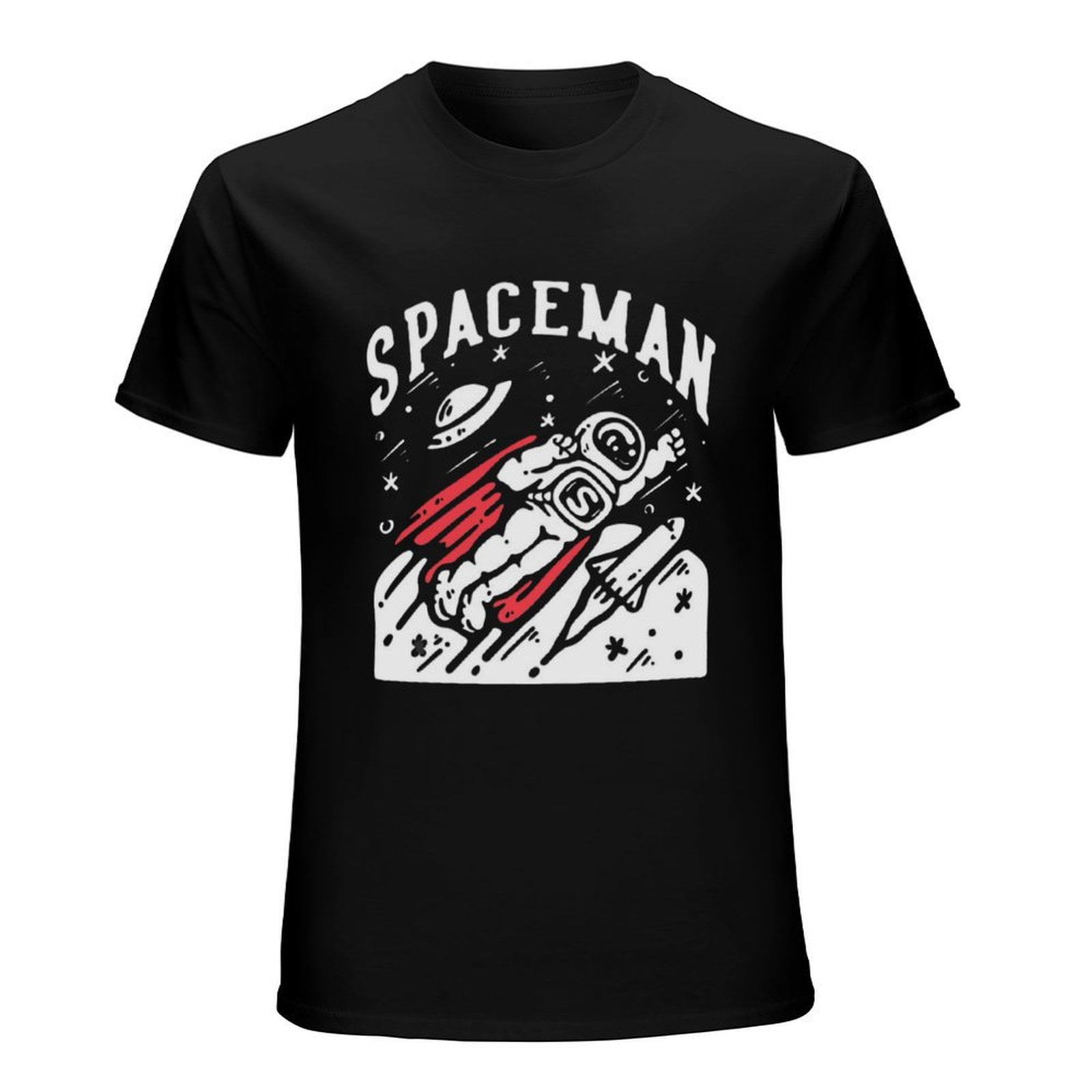 Flying Spaceman Wearing Cloak Retro Sci-Fi T-Shirt - Walmart.com
