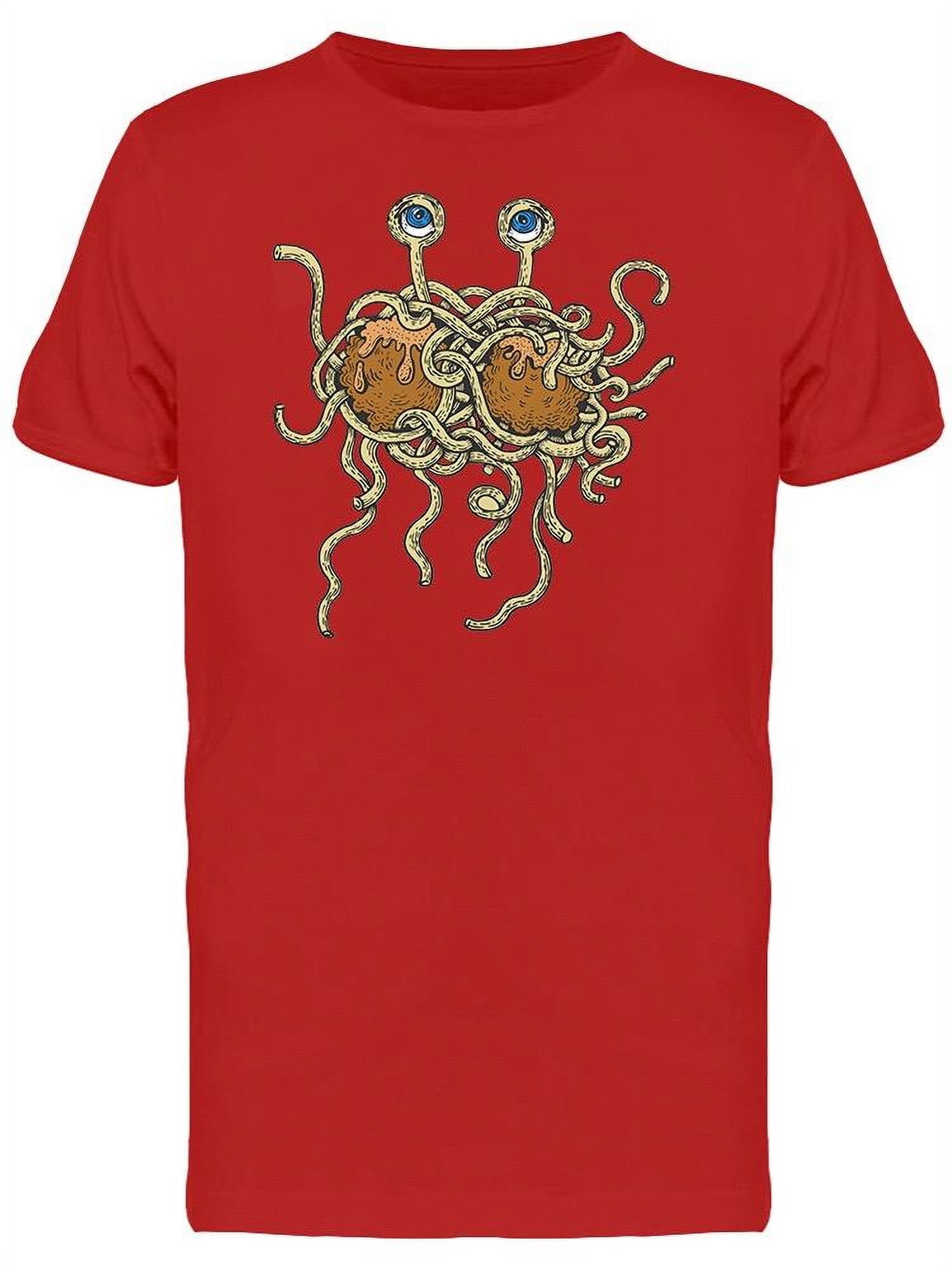 Flying Spaghetti Monster Deity T-Shirt Men -Image by Shutterstock, Male ...