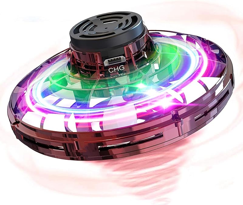 Flying Spinner Mini Drone,Hand Operated Drones for Kids Adults,Mini Flying Orb Ball with Lights ...