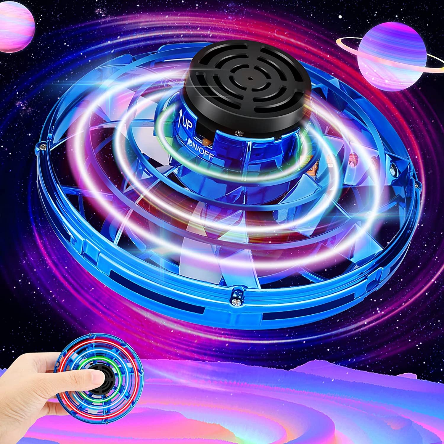 Flying Spinner Fly Orb Pro Mini Drone Fidget Spinner Boomerang Toy ...