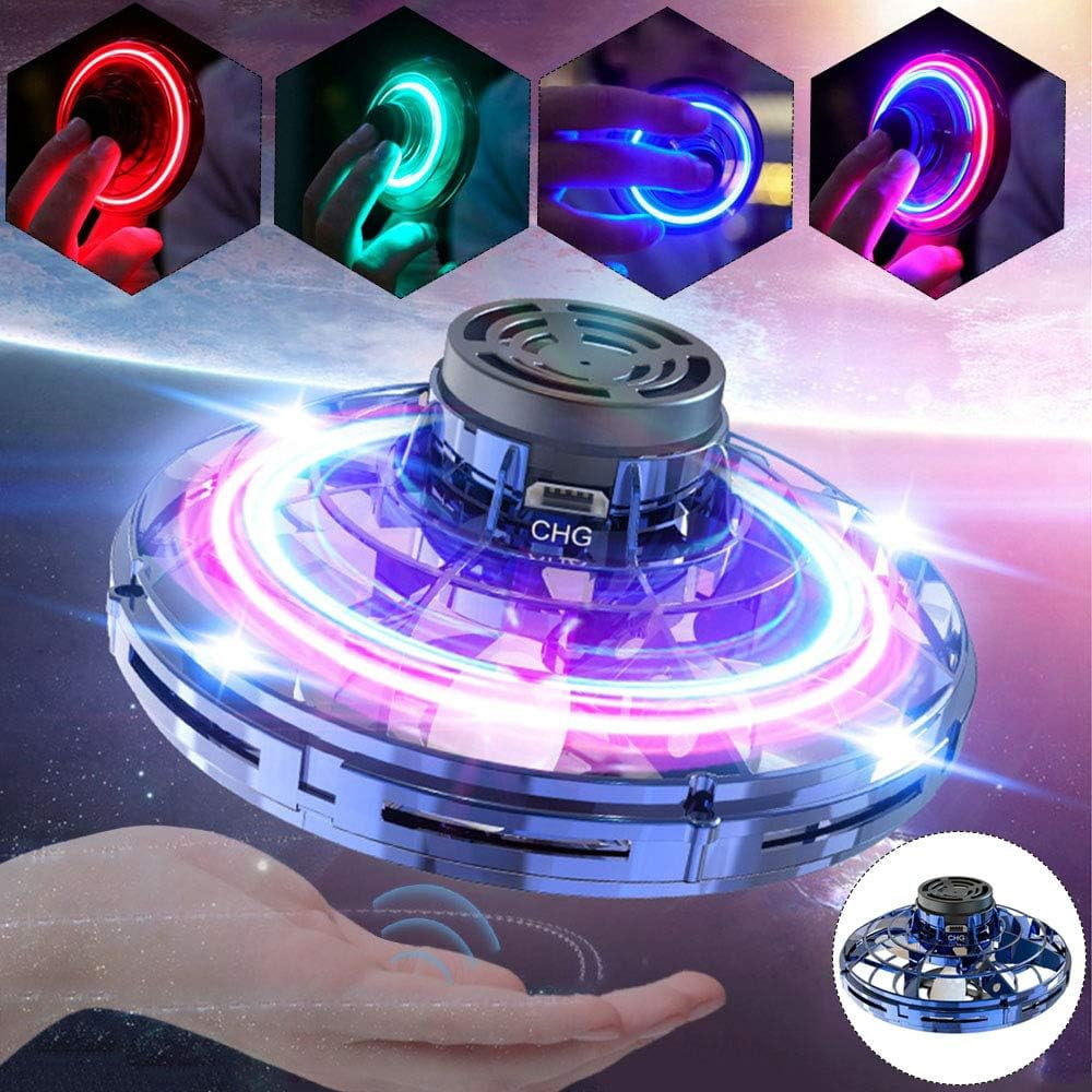 Flying Spinner Mini UFO Drone Toys, 2025 Hover Boomerang Fidget Spinner ...