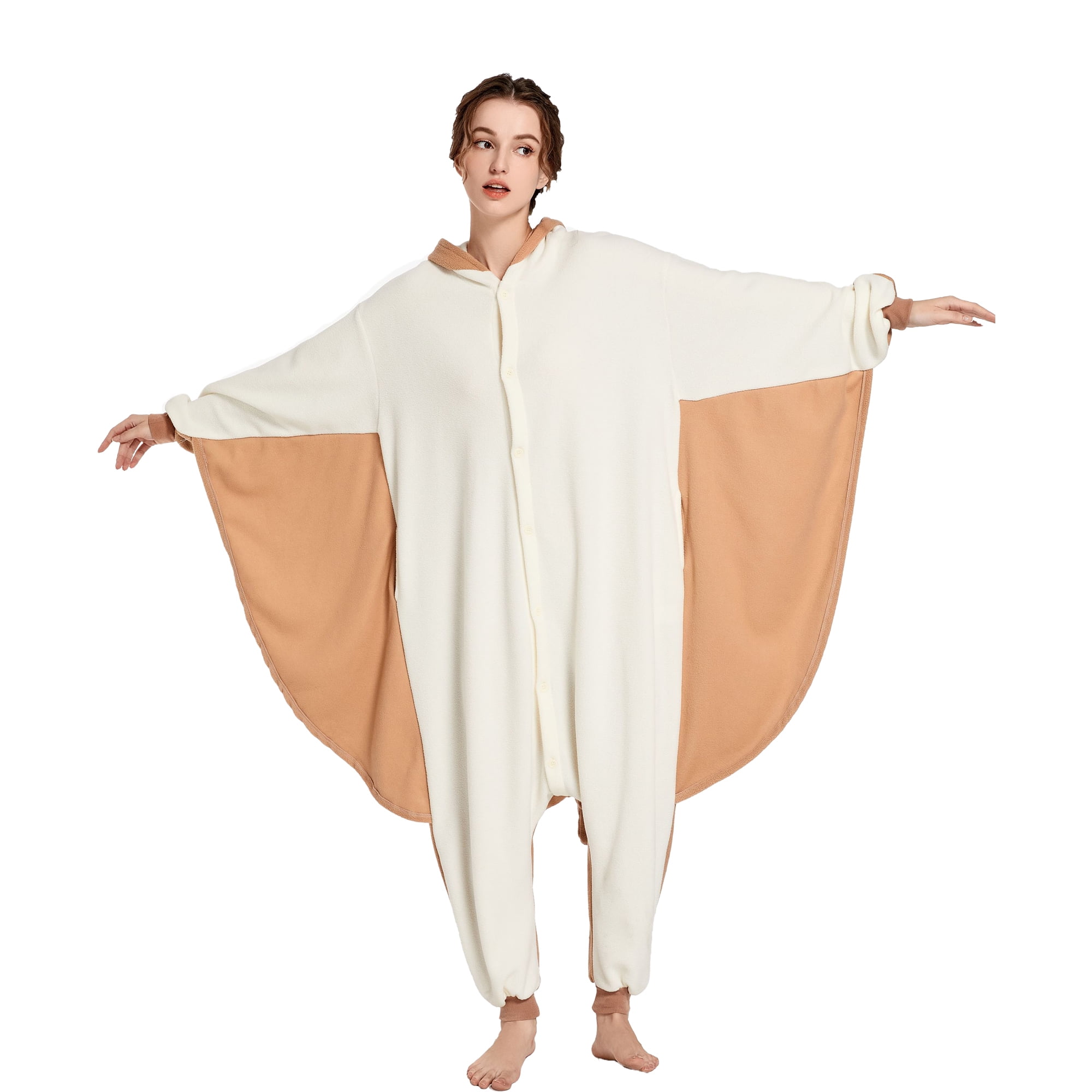 Flying Squirrel Pajamas Polyester CANASOUR Onesie Adult Funny Christmas ...