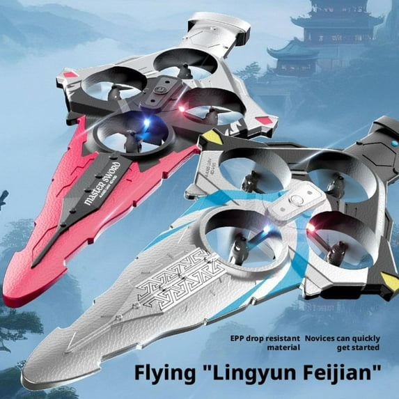 Flying Sword RC Drone for Adults, Remote Control Helicopter with LED ...